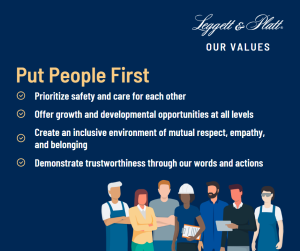 Our Values: Put People First | Life at Leggett